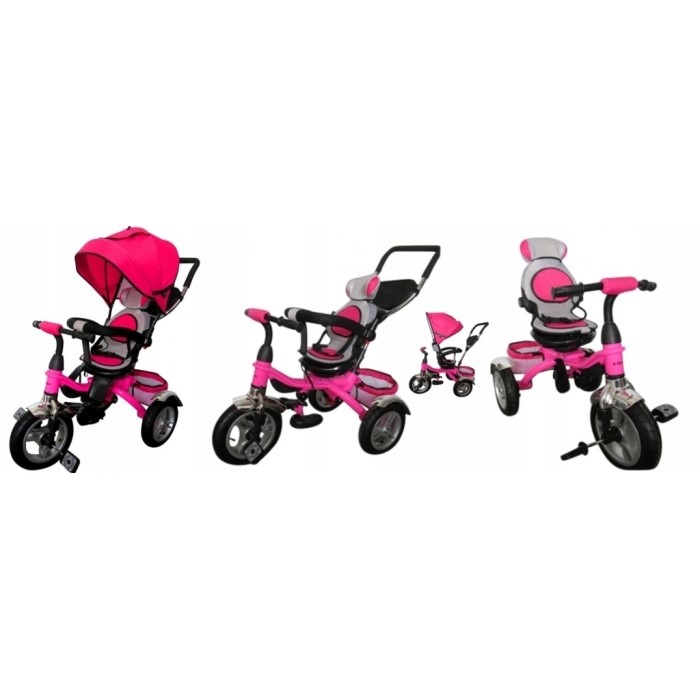 Tricicleta cu pedale 3 in 1 R-Sport T3 - Roz - Cumperi linistit, la ...